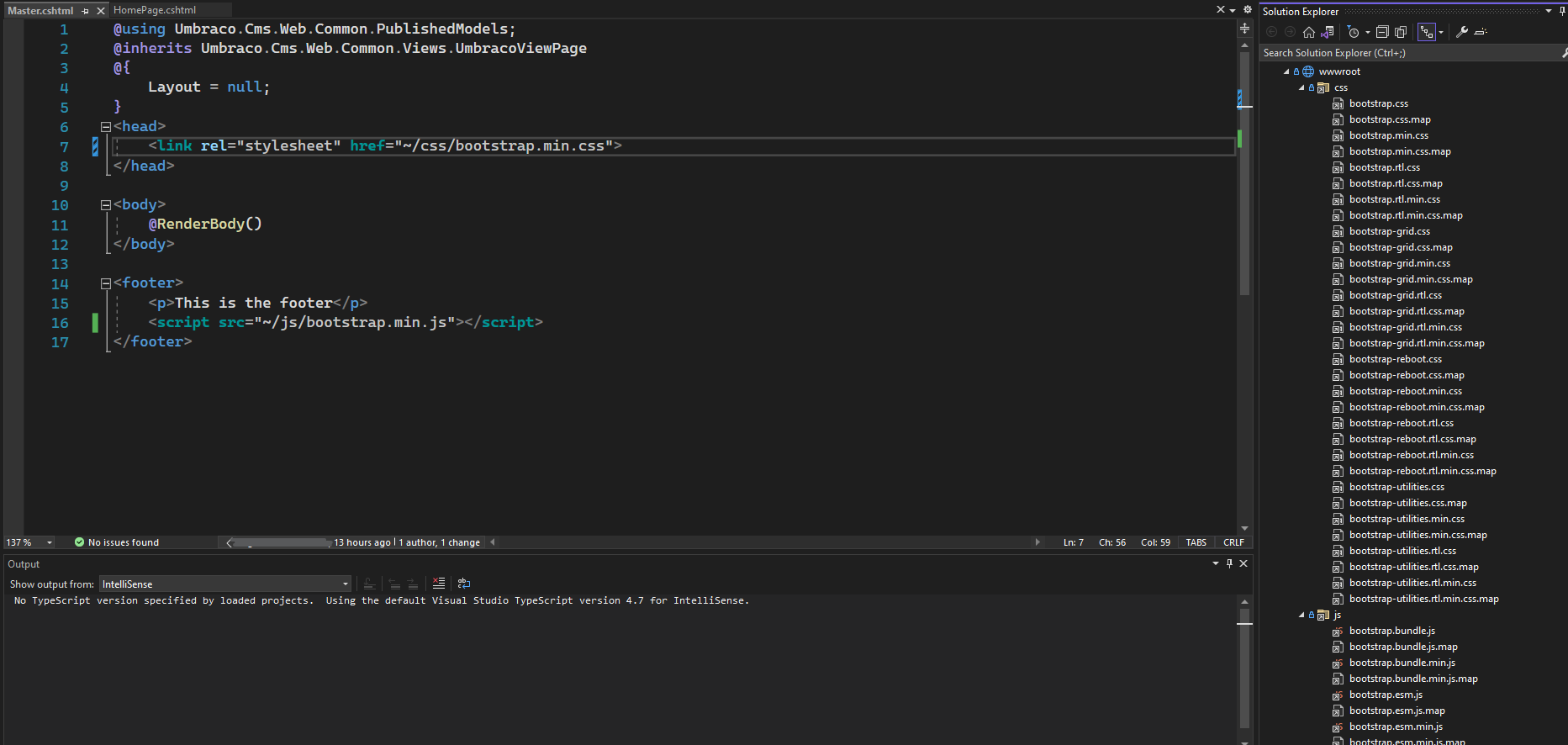how do i add bootstrap to umbraco 11